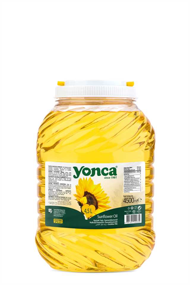 Sunflower Oil 5 Litre | Yonca Food